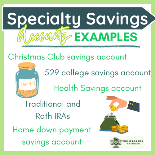 What is a Specialty Savings Account? Definition, Pros and Cons - The ...