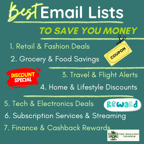 The 8 Most Valuable Email Lists to Save You Big Bucks - The Wealthy Thinker